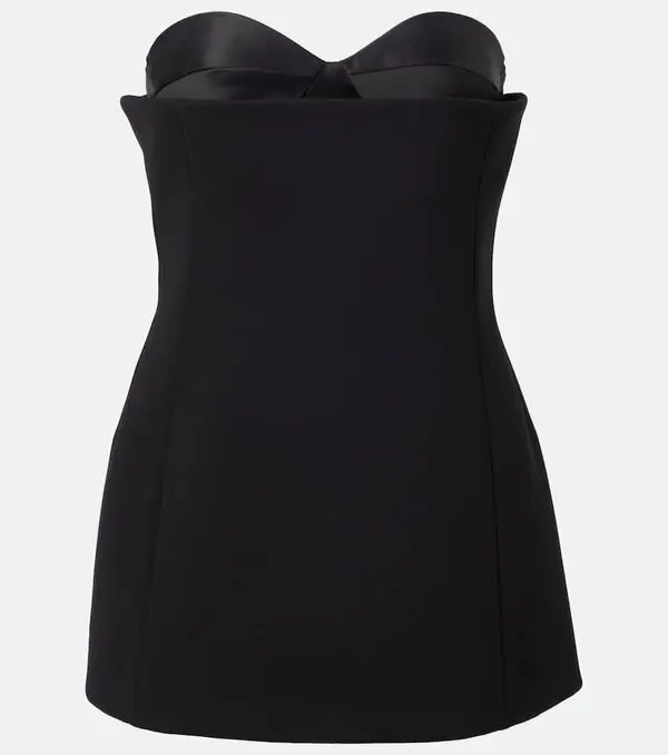 Khaite Ayla Crêpe Corset - Black