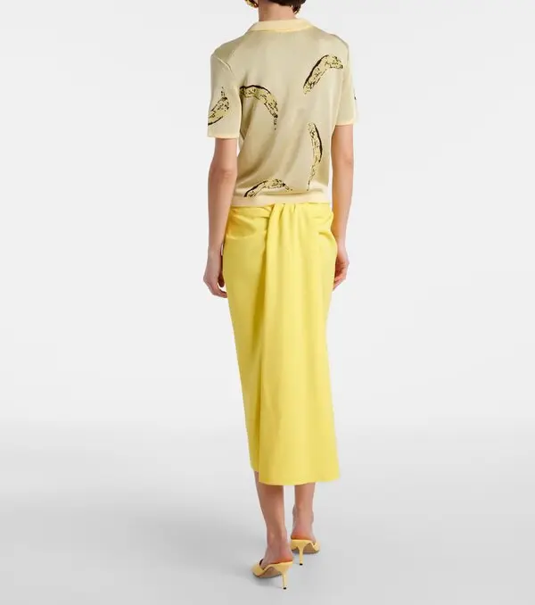 Jacquemus Marino Jacquard Polo Shirt - Yellow