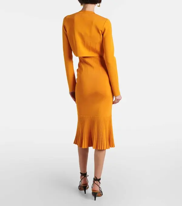 Galvan Atalanta Cropped Cardigan - Orange