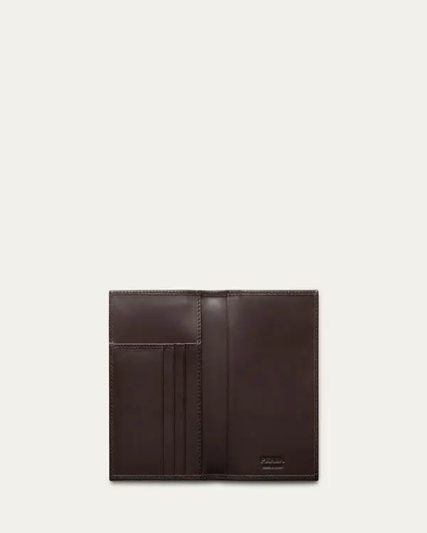 Prada Nylon And Suede Bifold Card Holder