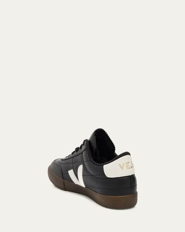 VEJA Panenka Leather Low-top Sneakers - Black/white