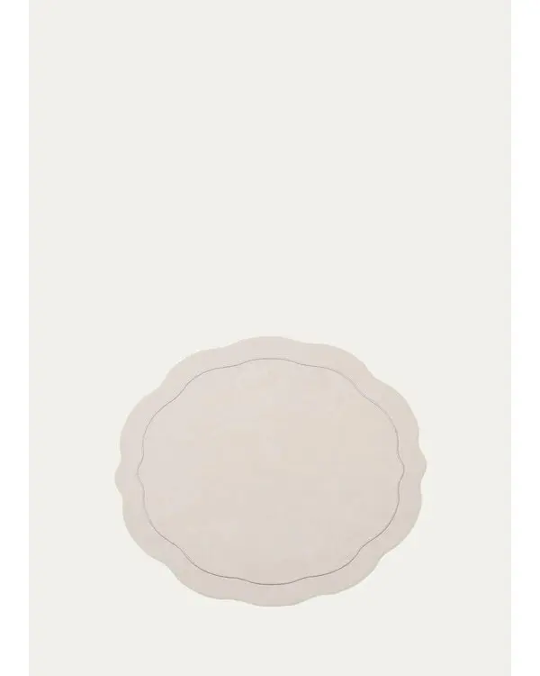 KIM SEYBERT Tailored Faux Leather Placemat - Red Multi