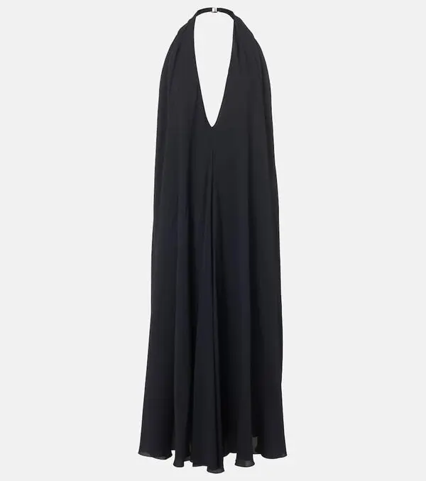 Jacquemus Norma Draped Open-back Maxi Dress - Blue