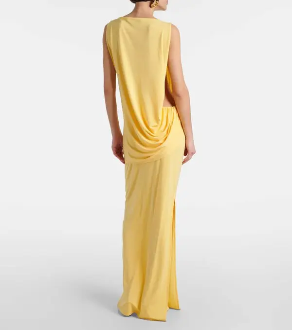 Jacquemus Peplo Jersey Maxi Dress