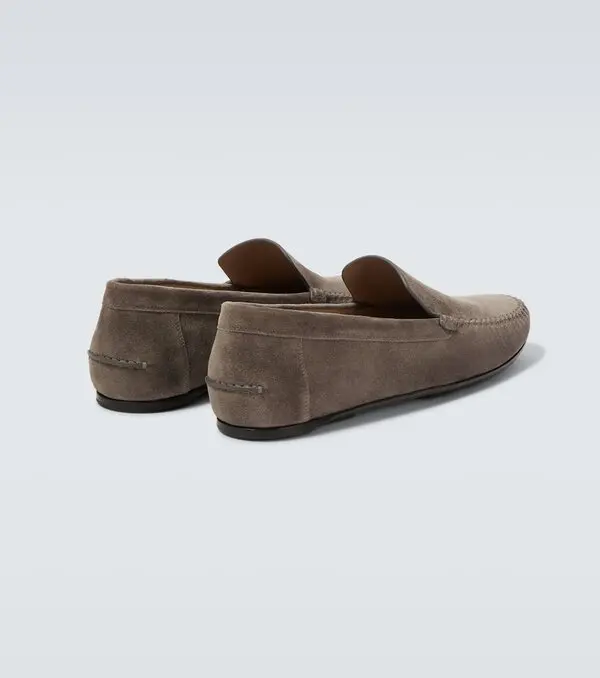 Manolo Blahnik Alder Suede Loafers