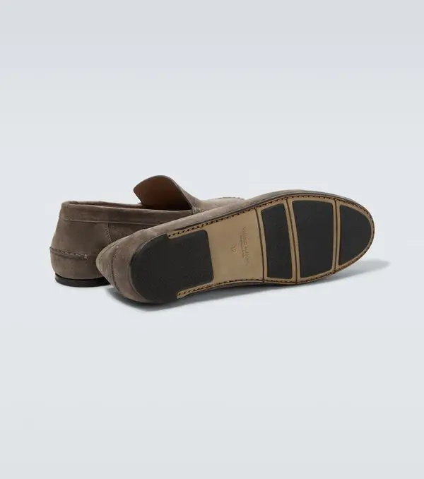 Manolo Blahnik Alder Suede Loafers