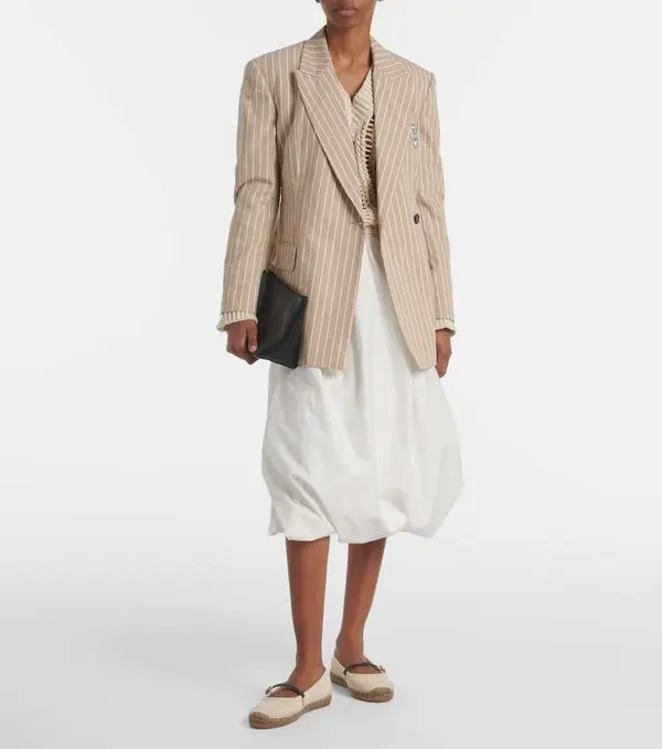 Brunello Cucinelli Monili Suede Espadrilles