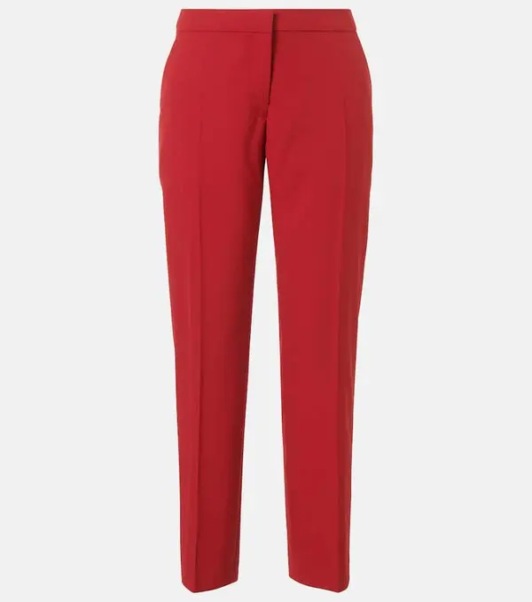 Dries Van Noten Wool Slim Fit Trousers