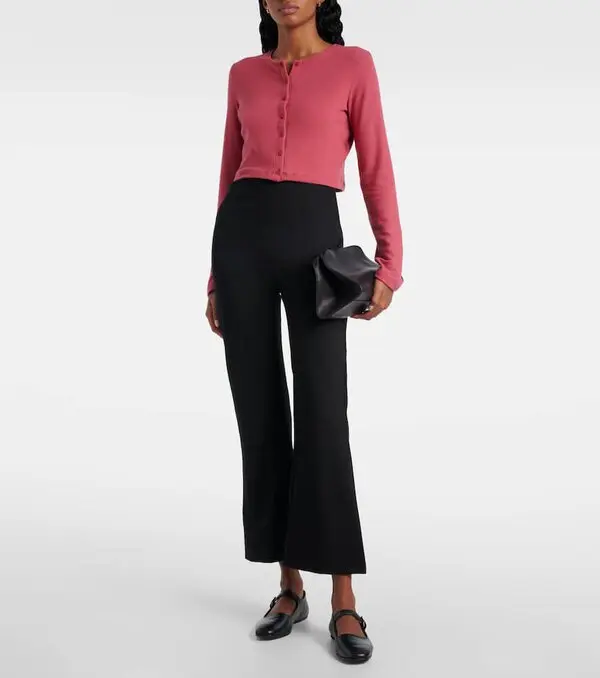 LESET Lauren Cropped Cardigan - Pink