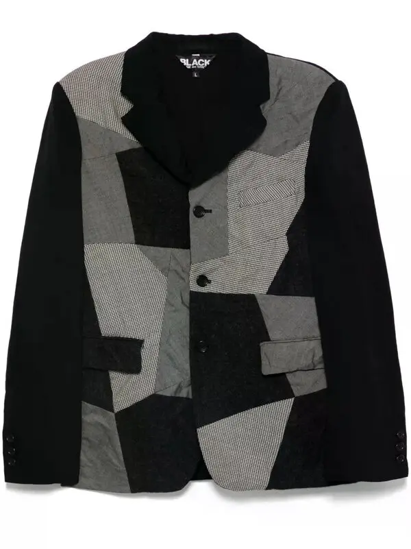 BLACK COMME DES GARÇONS Panelled Blazer - Black