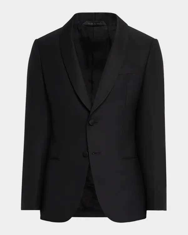 Giorgio Armani Smoking Soho Shawl-collar Tuxedo - Black