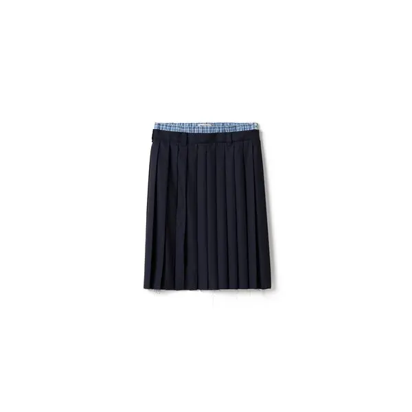 Miu Miu Pleated Batavia Midi-skirt