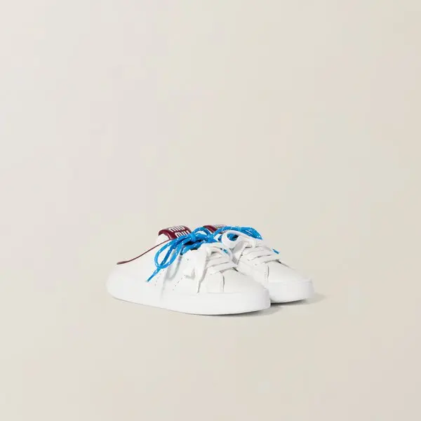 Miu Miu Leather Sneaker Mules