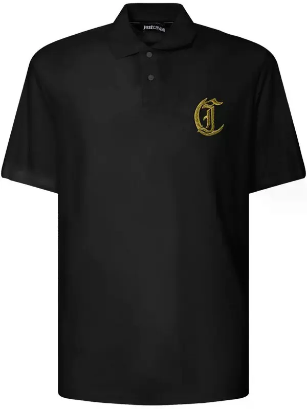 Just Cavalli Logo-embroidered Polo Shirt