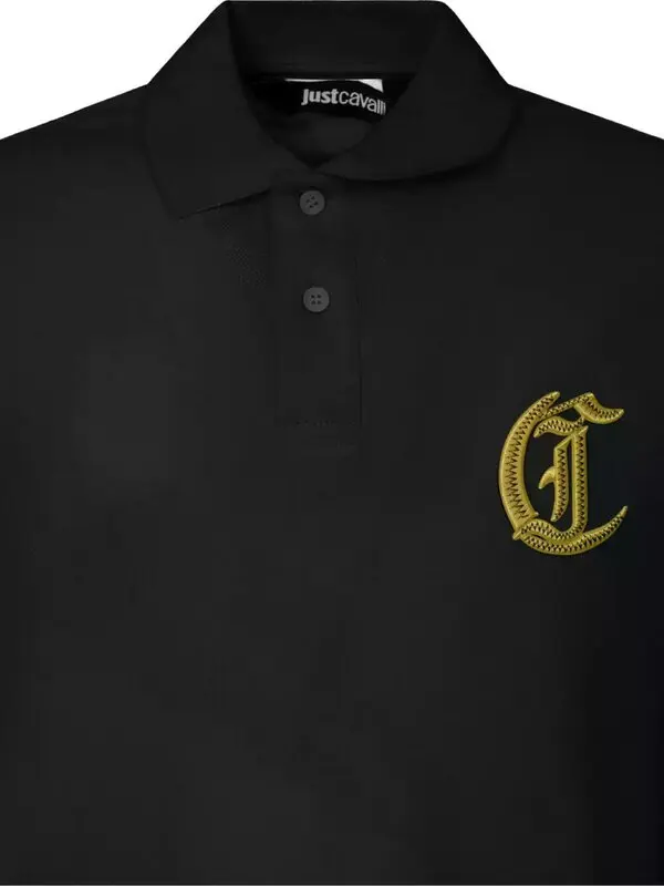 Just Cavalli Logo-embroidered Polo Shirt