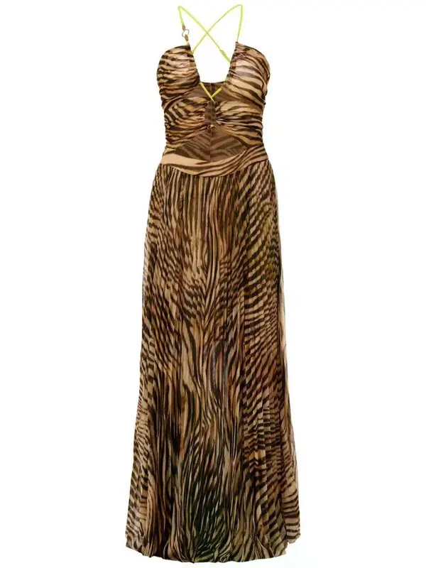 Just Cavalli Zebra-print Maxi Dress