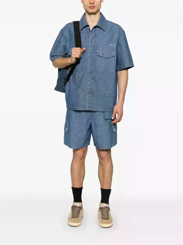Givenchy Denim Cargo Shorts