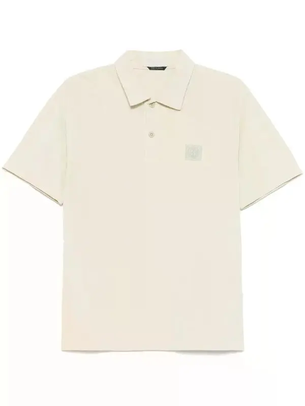 Stone Island Compass-motif Polo Shirt - Neutrals