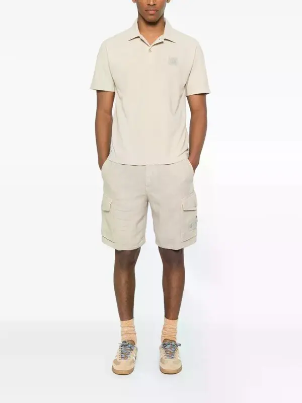 Stone Island Compass-motif Polo Shirt - Neutrals