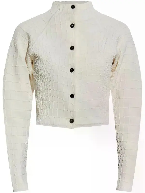 Jacquemus Cropped Cardigan - White