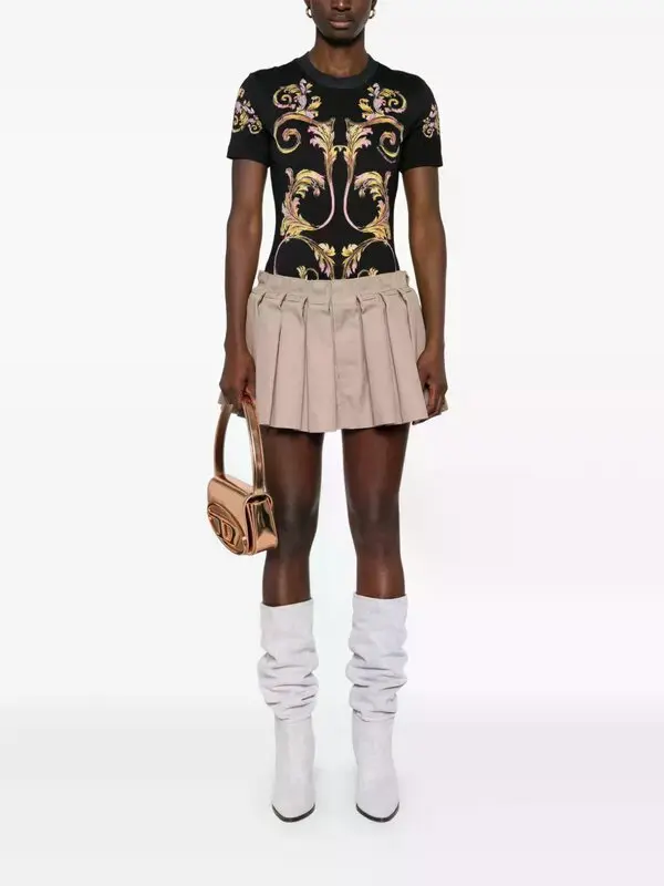 Versace Barroco-print T-shirt - Black