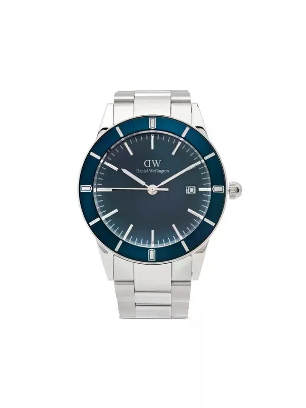 DANIEL WELLINGTON 40mm Iconic Paradigma Link Bracelet Watch - Blue