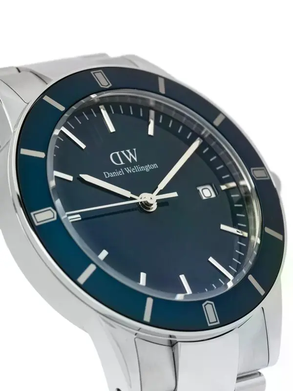 DANIEL WELLINGTON 40mm Iconic Paradigma Link Bracelet Watch - Blue