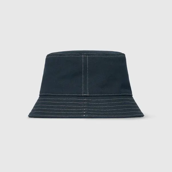Gucci Printed Cotton Canvas Bucket Hat - Blue | Editorialist display picture 2