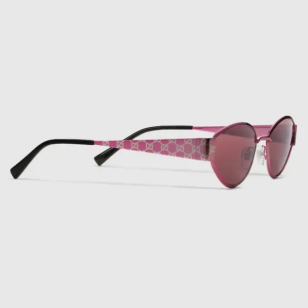 Gucci Geometrical Frame Sunglasses - Pink