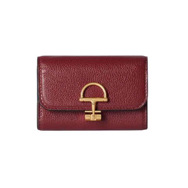 Gucci Softbit Card Case Leather - Bordeaux