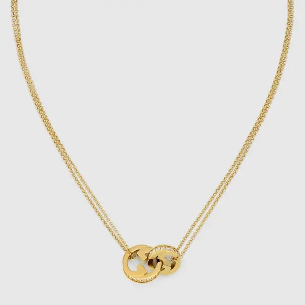 Gucci Blondie Double Chain Necklace - Gold-toned Metal