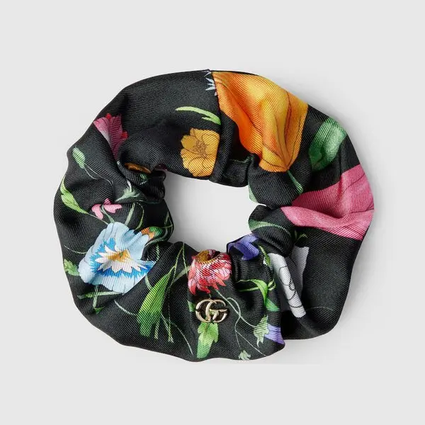 Gucci Flora Hair Scrunchies GUCCI Authentic Hair Scrunchies Tie 3 Pcs Set With  main image 3