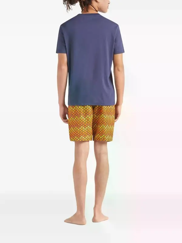 Vilebrequin Turtle-embroidered Cotton T-shirt - Blue