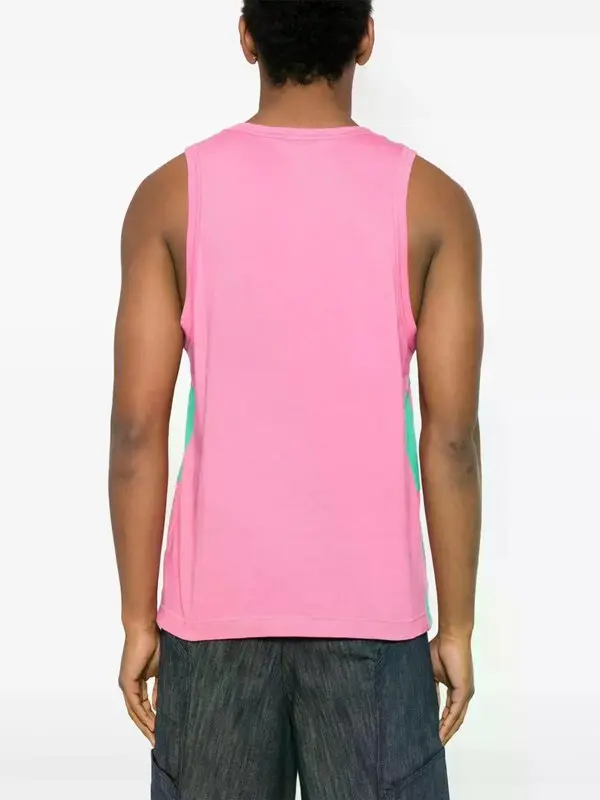 Comme Des Garçons Check-pattern Tank Top