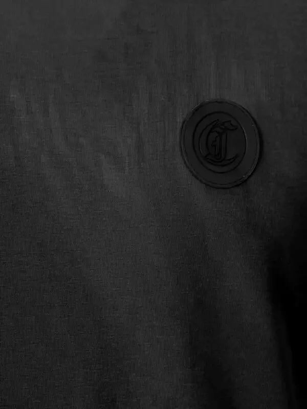 Just Cavalli Logo-appliqué T-shirt - Black