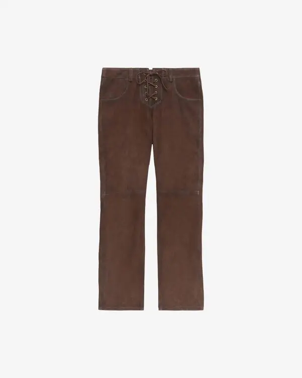 Isabel Marant Vanel Laced Denim Pants - Brown