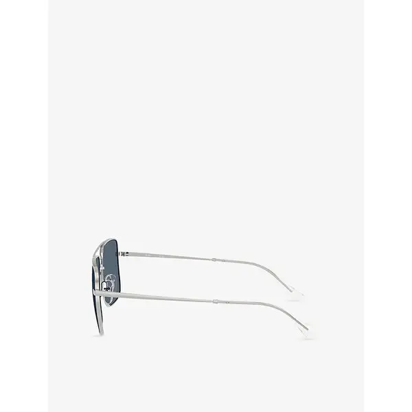 Ray-ban Ari Bio-based Square-frame Sunglasses - Silver
