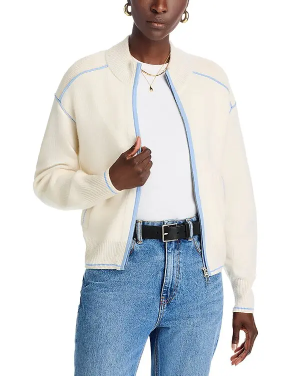 Guest In Residence Cashmere Zippered Sweater