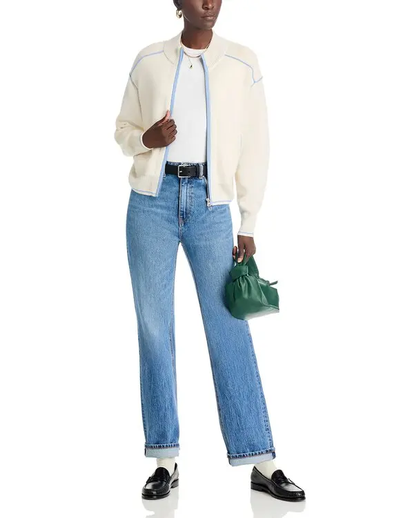 Guest In Residence Cashmere Zippered Sweater