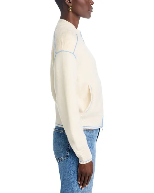Guest In Residence Cashmere Zippered Sweater