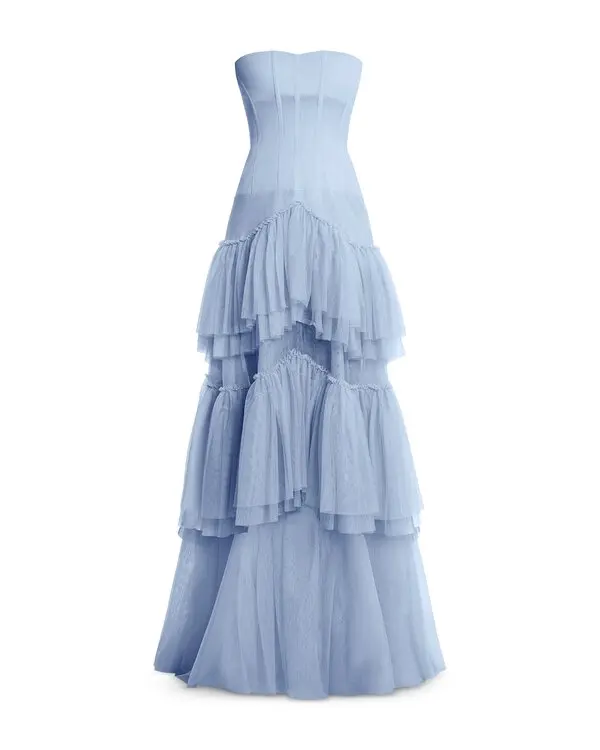 Bcbgmaxazria Strapless Corset Gown