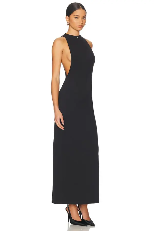 Amiri Mock Neck Maxi Dress