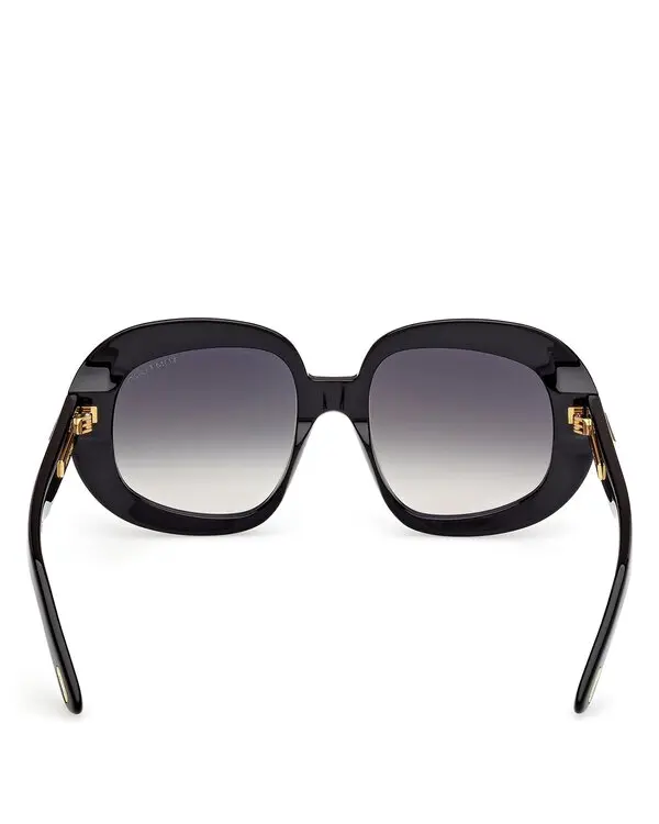 TOM FORD Round Frame Sunglasses, 53mm