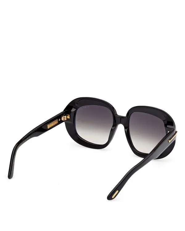 TOM FORD Round Frame Sunglasses, 53mm