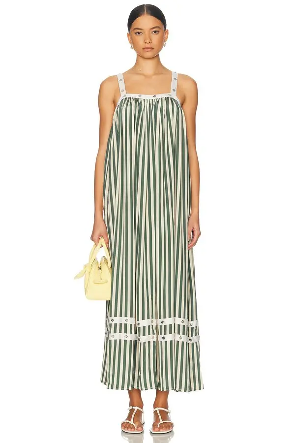 BODE Soda Stripe Maxi Dress