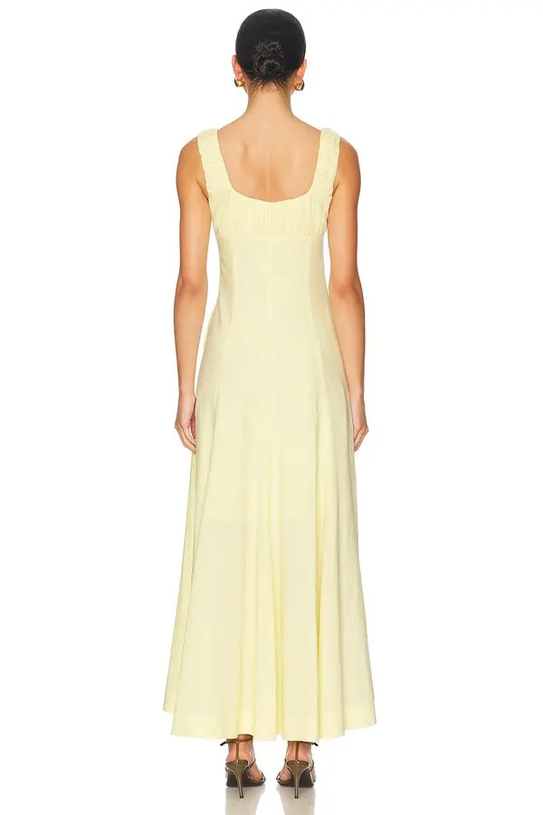 NICHOLAS Dina Midi Dress - Custard