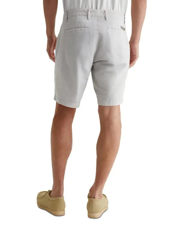 Ag The Wanderer Slim Fit Linen Shorts - Silver Fog