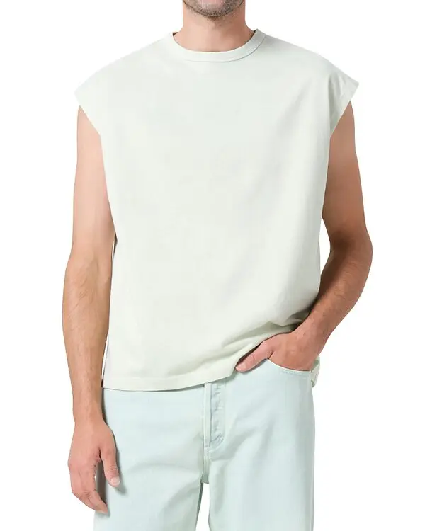 AGOLDE Leonard Crewneck Tank - Mint Cream