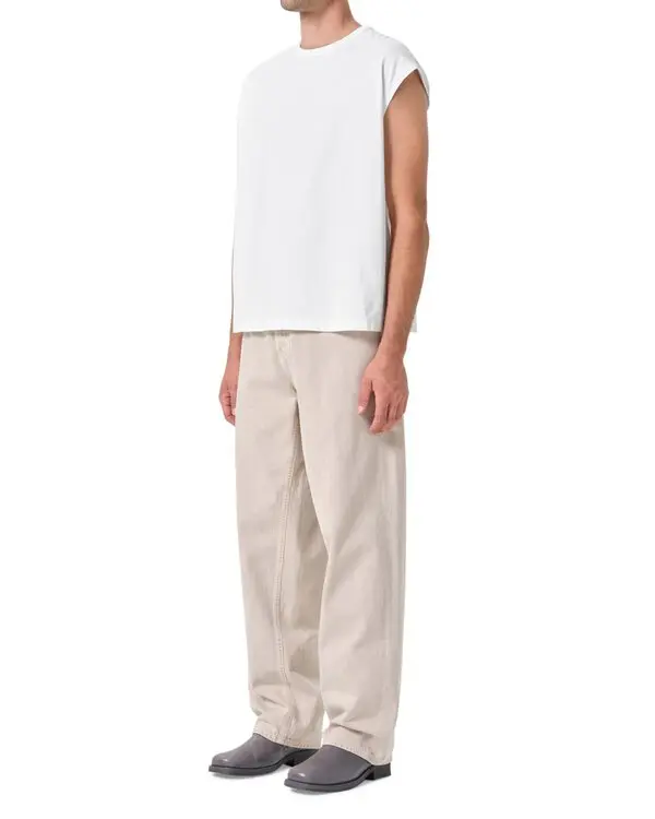 AGOLDE Leonard Crewneck Tank - White