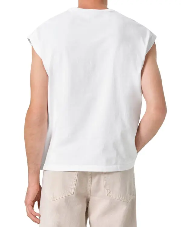 AGOLDE Leonard Crewneck Tank - White